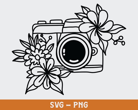 Flower Camera Svg Digital Download Photography Svg Camera - Etsy