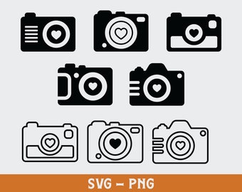 Camera With Heart - Etsy