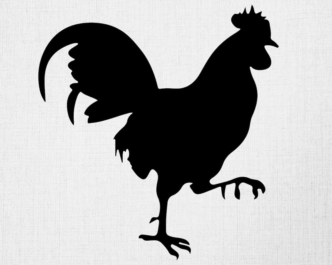 Gallo svg, descarga digital, pollo svg, granja svg, granja svg, gallo ...