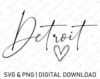 Detroit Svg, Digital Download, America Svg, College Font Svg, Detroit ...
