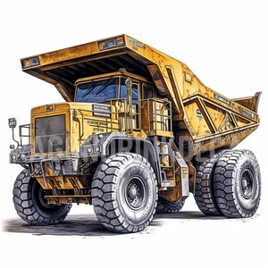Articulated Dump Truck Clipart, 12 High Quality JPG Files, Construction ...