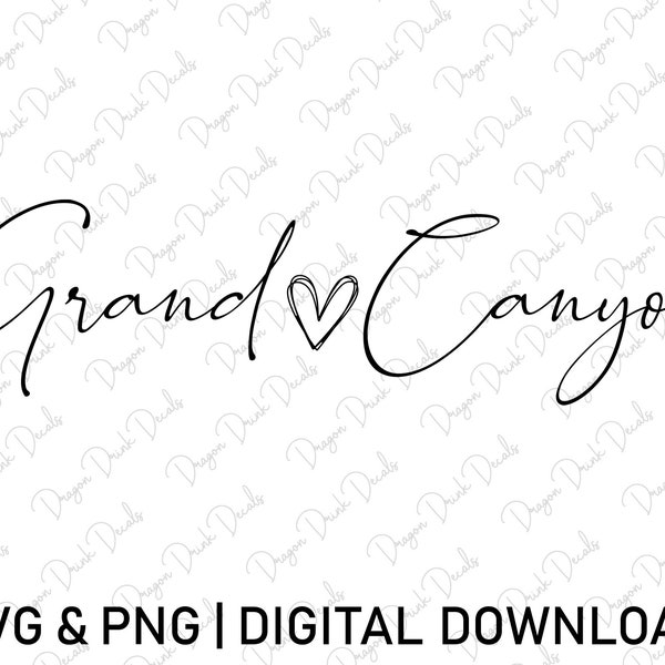 Grand Canyon Svg File - Etsy