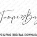 Tampa Bay Svg, Digital Download, America Svg, Cursive Fonts Svg, Tampa ...
