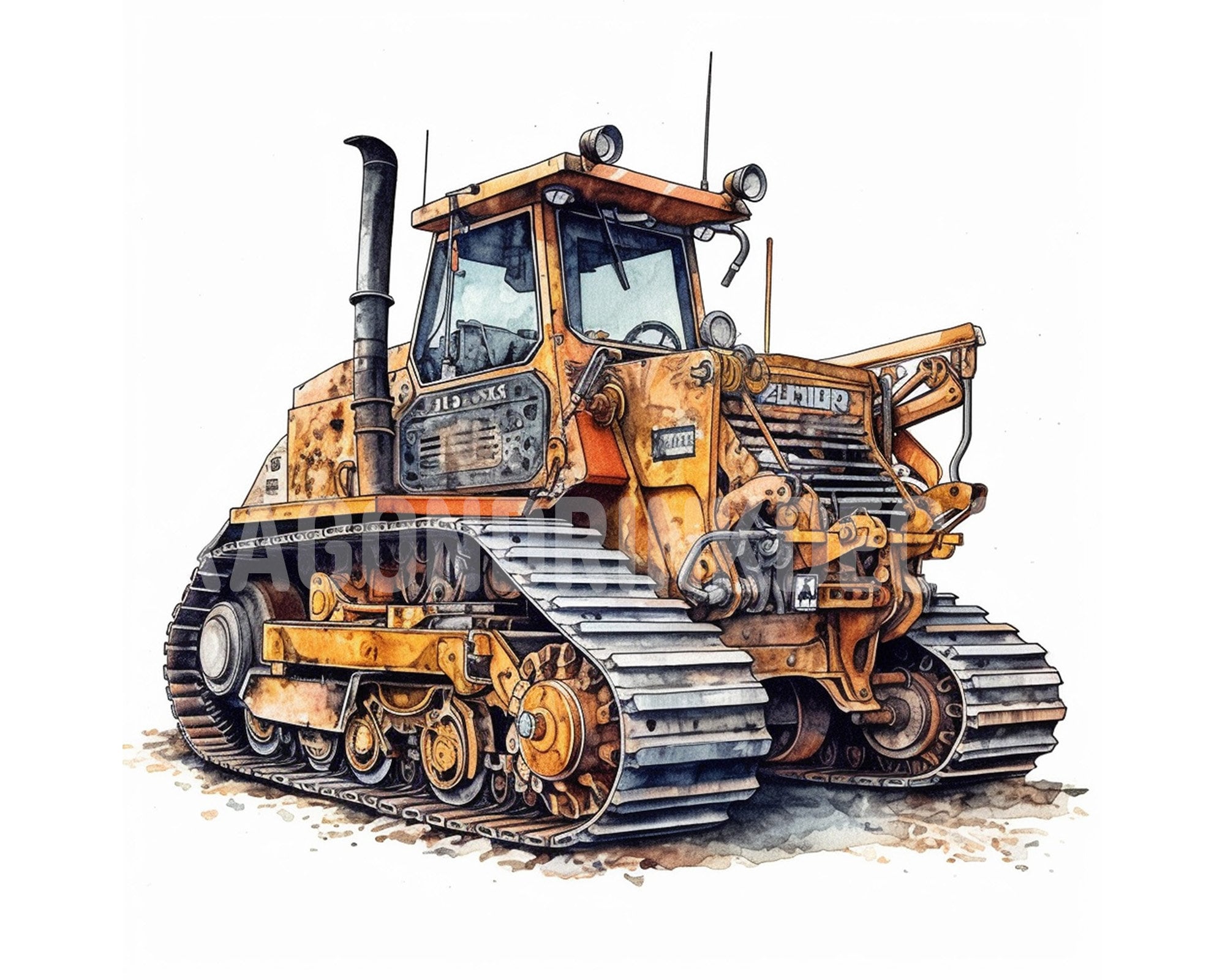 Articulated Hauler Clipart 12 High Quality JPG Files - Etsy