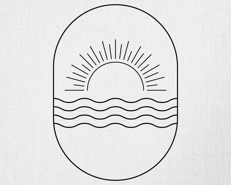 Sun Ocean Svg Digital Download Sunshine Svg Sun Ray Svg - Etsy