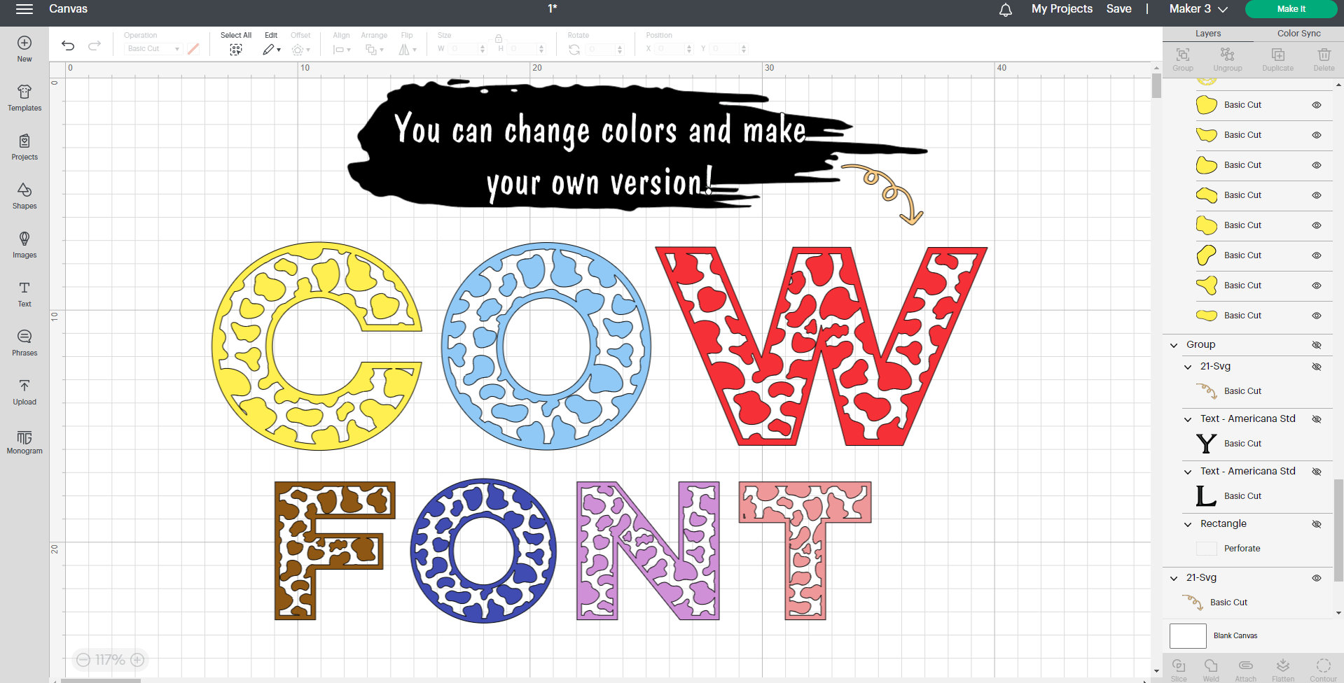 Cow Font TTF Svg Digital Download Farmhouse Font Svg - Etsy