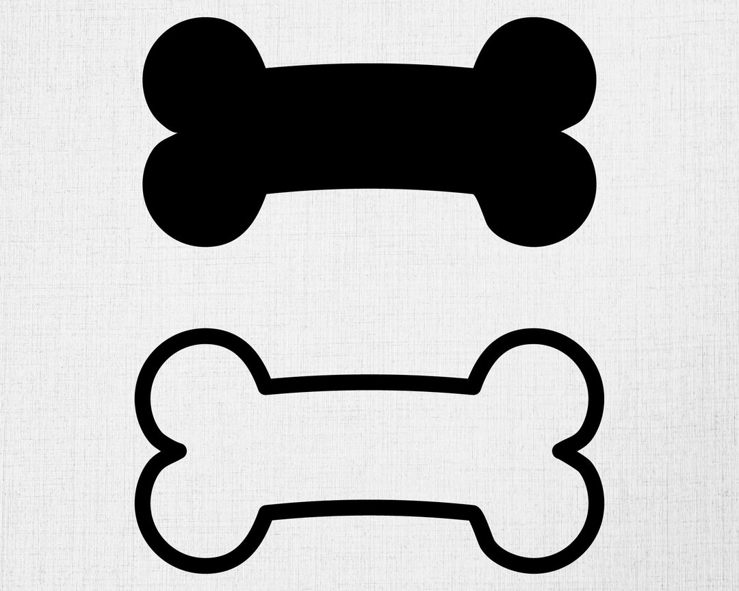 Dog Bone Svg, Digital Download, Dog Svg, Silhouette, Dog Lover Svg ...
