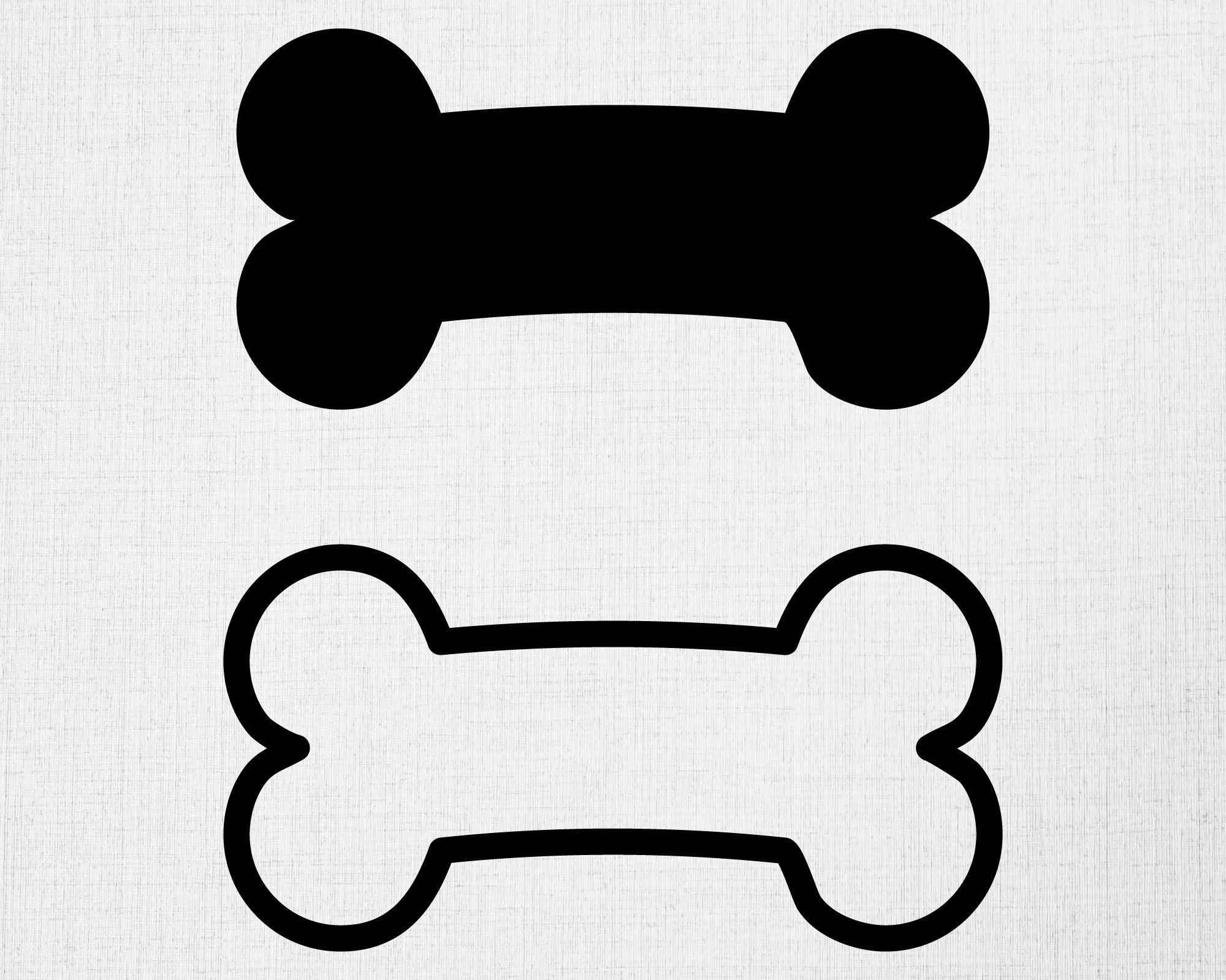 Dog Bone Svg, Digital Download, Dog Svg, Silhouette, Dog Lover Svg ...