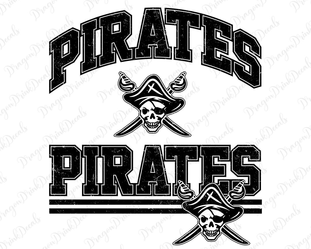 Pirates Distressed Svg, Mascot Sublimation, Pirates Mascot Svg, Digital ...