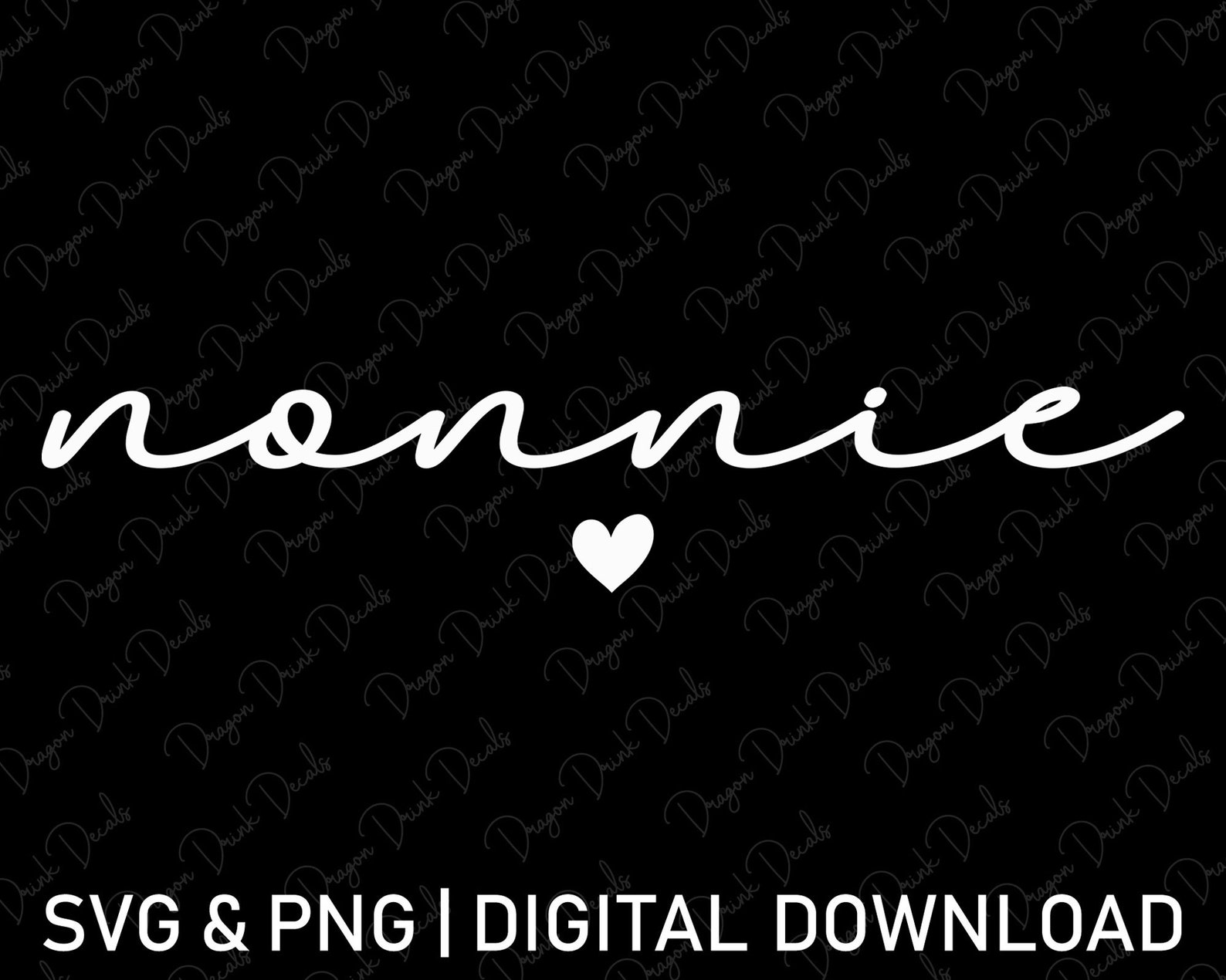 Nonnie Svg, Heart Svg, Grandma Svg, Digital Downloads, Family Svg ...