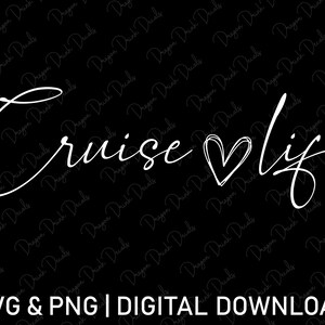 Cruise Life Svg, Digital Download, Vacation Svg, Cursive Fonts Svg ...
