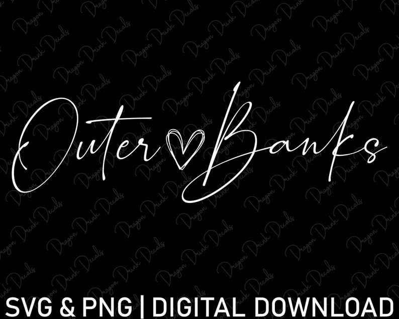 Outer Banks Svg, Digital Download, Pogue Life Svg, Cursive Font Svg ...