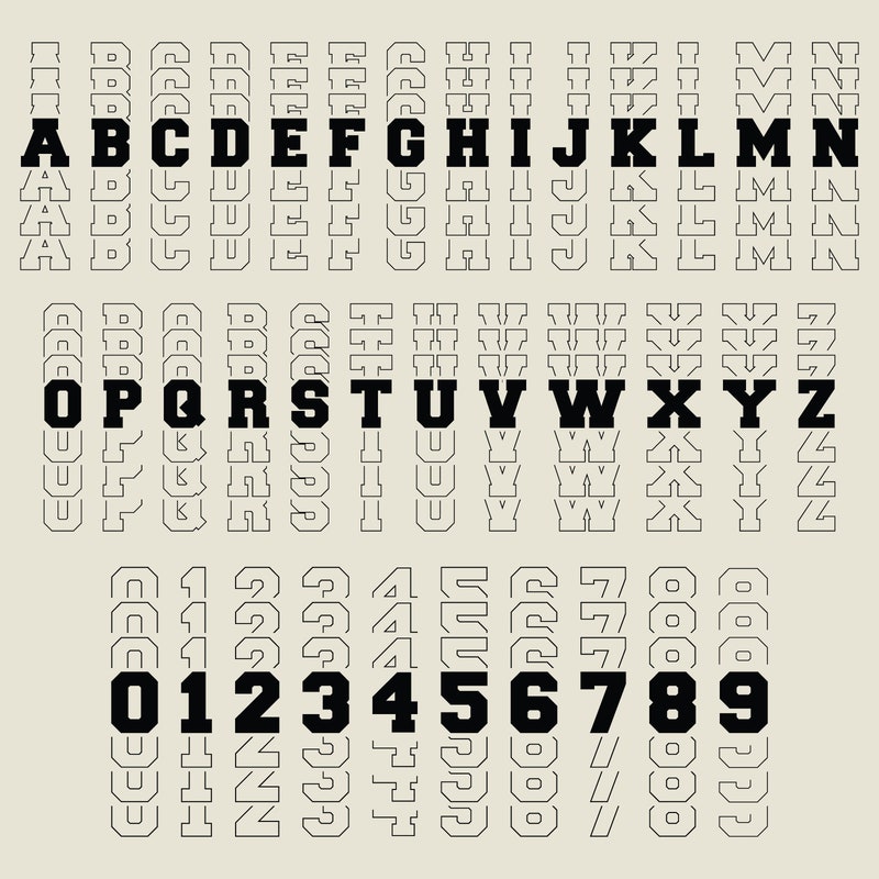 Mirror Letters - Etsy