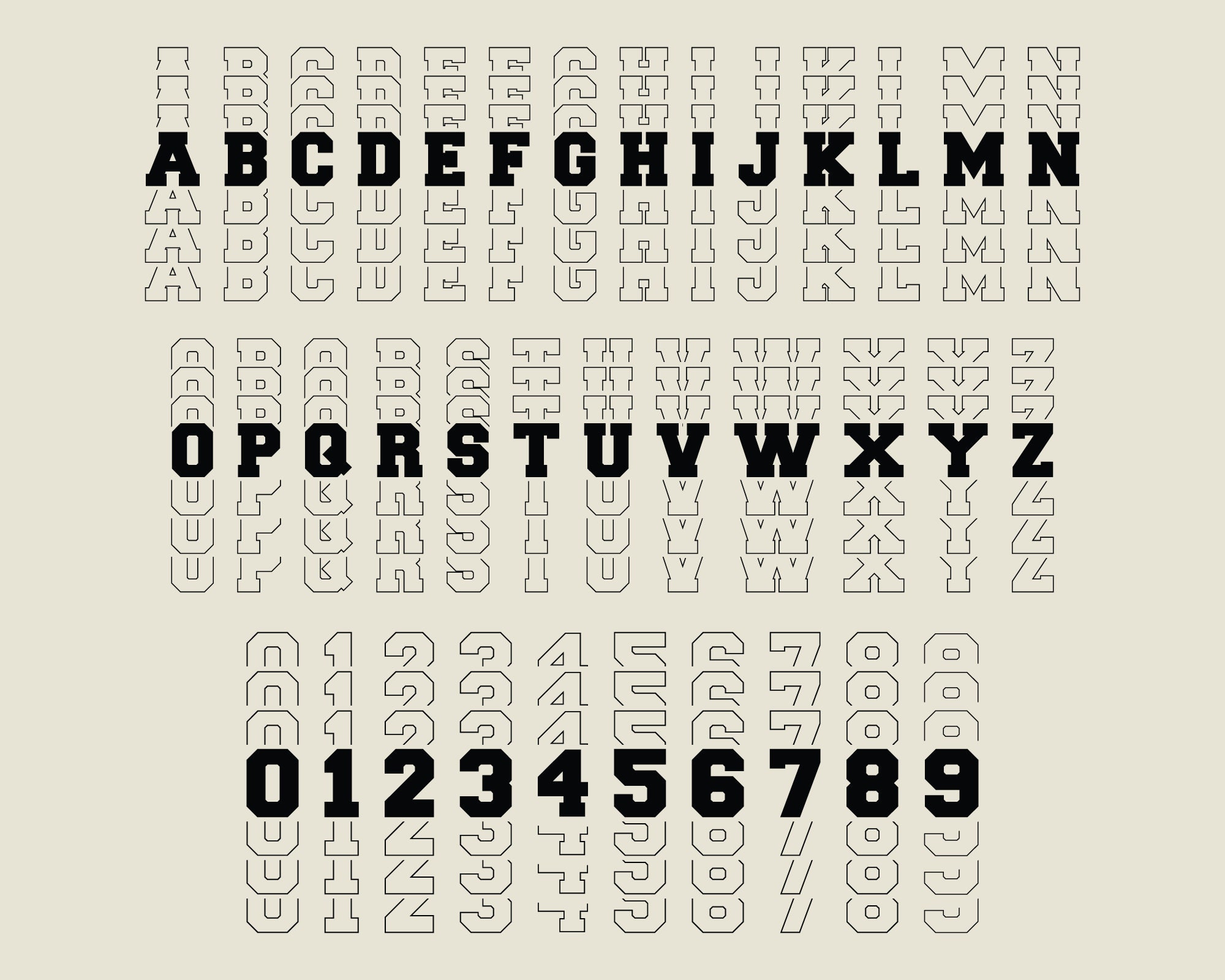 Mirror Font Svg, Digital Download, College Font Svg, Silhouette, Mirror ...