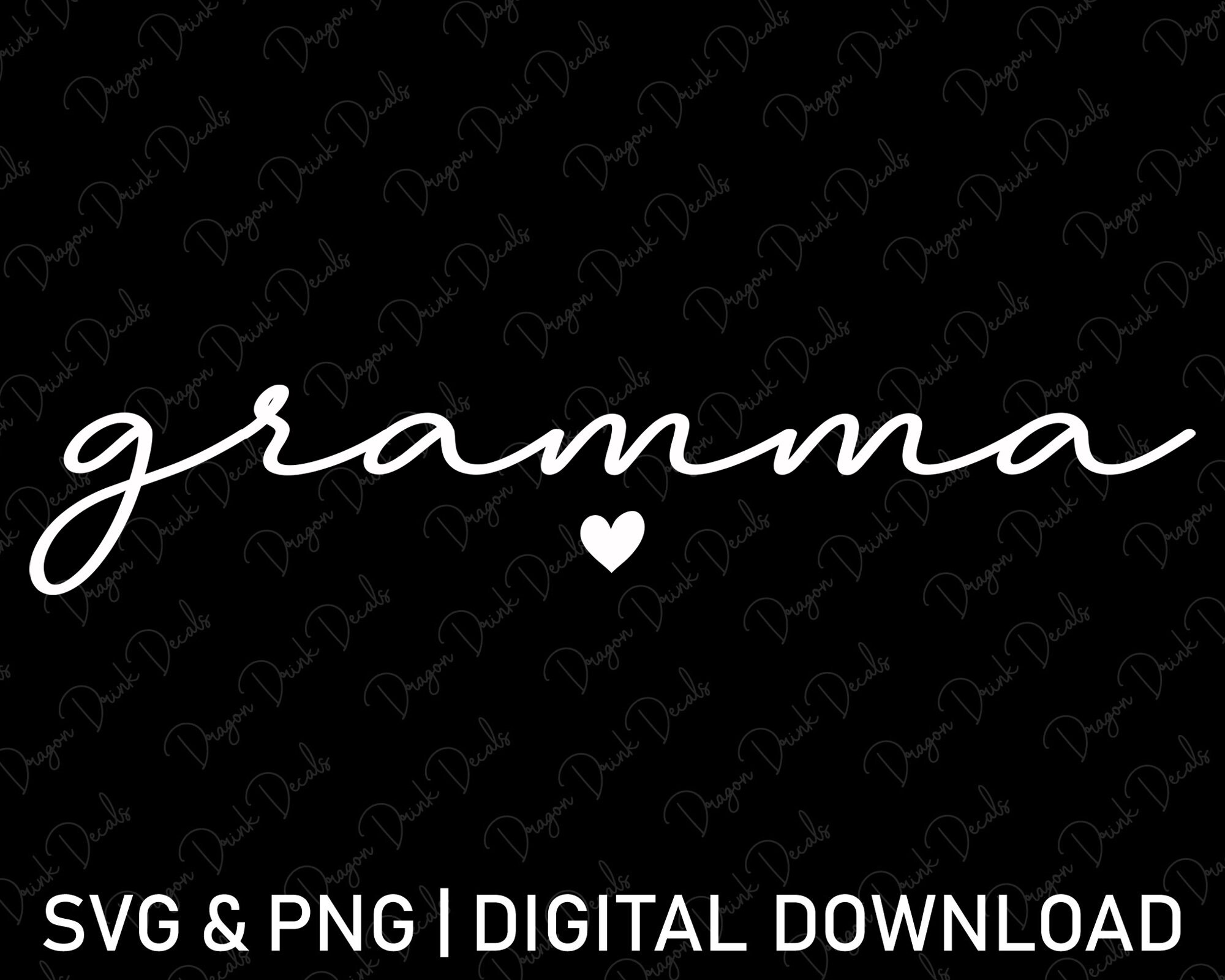 Buy Gramma Svg Heart Svg Grandma Svg Digital Downloads Family Online in ...