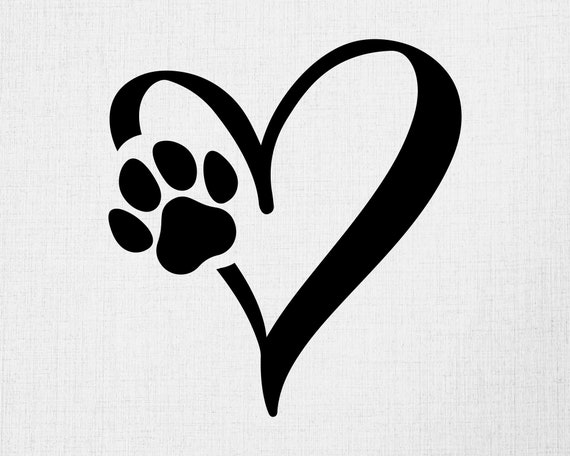 Pet Paw Svg Digital Download Paw Print Svg Dog Svg - Etsy