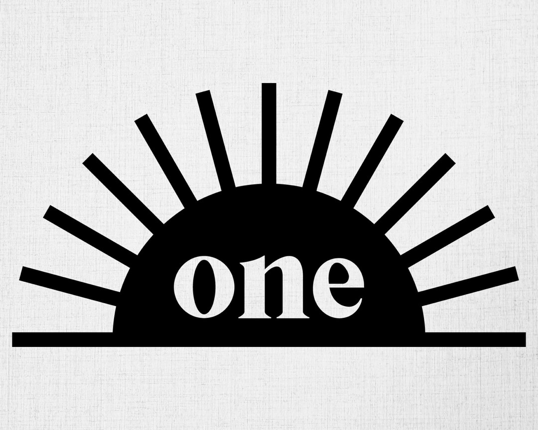 One Sunshine Svg, Digital Download, Boho Sun Svg, Half Sun Svg ...