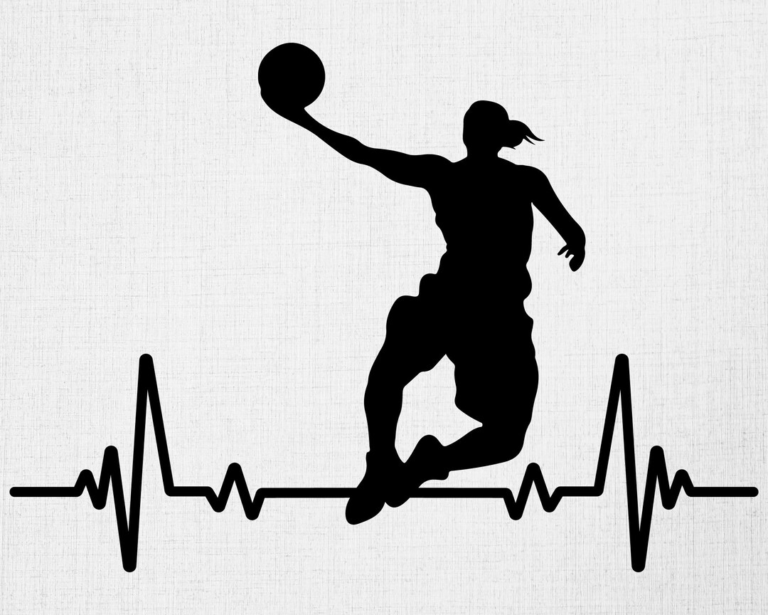 Basketball Heartbeat Svg, Digital Download, Heartbeat Svg, Basketball ...