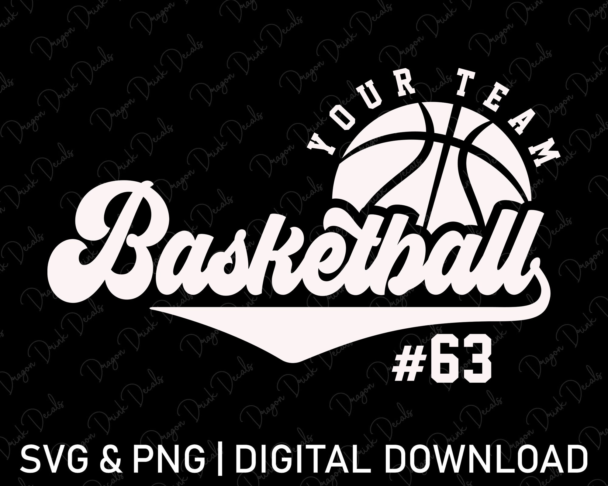 Your Team Svg Basketball Svg Gameday Svg Number Svg - Etsy