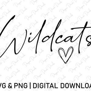Wildcats Svg, Heart Svg, Sports Svg, Basketball Svg, Baseball Svg ...
