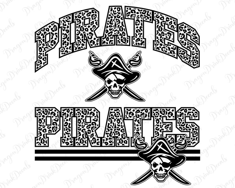 Pirates Svg Pirates Leopard Mascot Svg Mascot Sublimation - Etsy