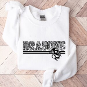 Dragons Svg, Dragons Leopard Mascot Svg, Mascot Sublimation, Digital ...