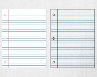 Lined Paper Svg, Printable, Lined Notebook Svg, Paper Lines Svg, School ...
