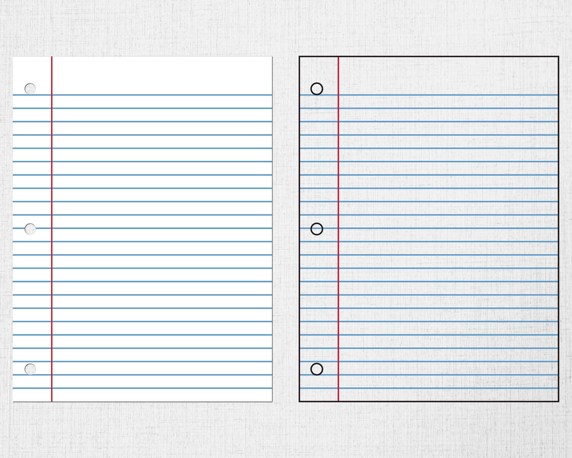 Lined Notebook Svg Lined Paper Svg School Paper Svg Digital - Etsy ...