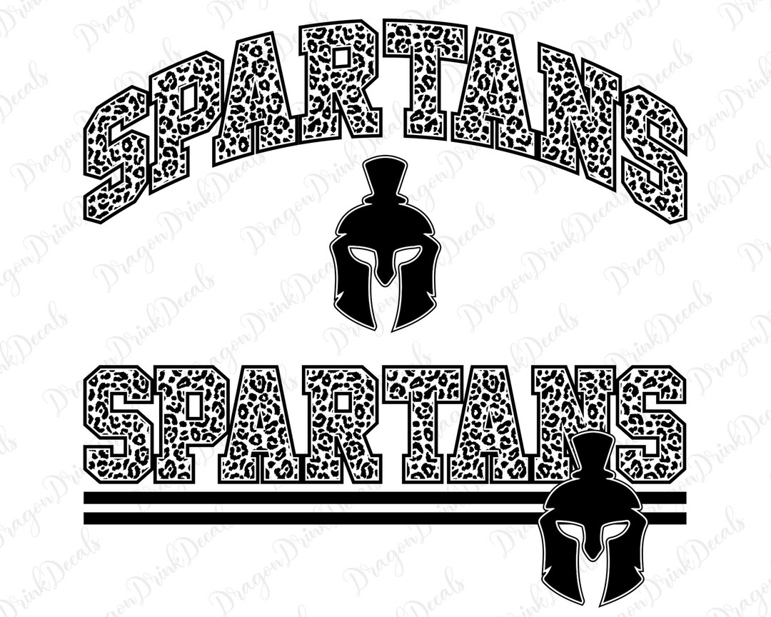 Spartans Svg, Spartans Leopard Mascot Svg, Mascot Sublimation, Digital ...