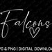 Falcons Svg, Digital Downloads, Basketball Svg, Cursive Font Svg, Team ...