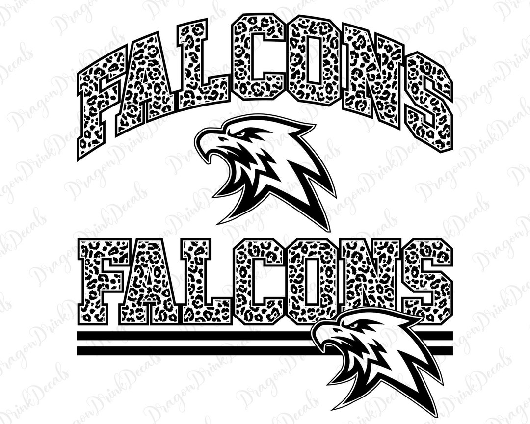 Falcons Svg, Falcons Leopard Mascot Svg, Mascot Sublimation, Digital ...