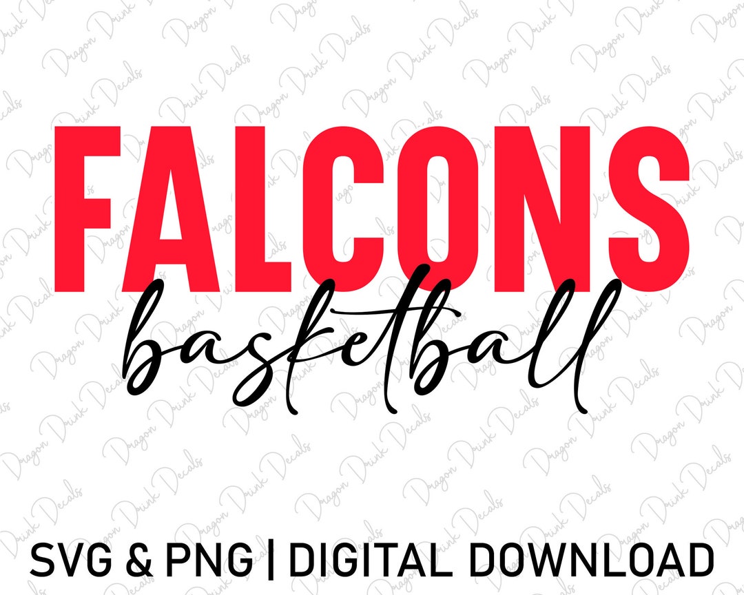 Falcons Basketball Svg, Team Name Svg, Sports Svg, Digital Downloads ...