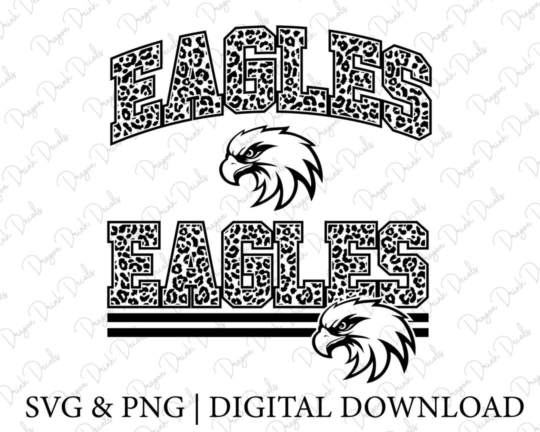 Eagles Svg, Eagles Leopard Mascot Svg, Mascot Sublimation, Digital Cut ...
