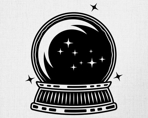 Crystal Ball Svg Digital Download Magic Svg Fortune Teller - Etsy