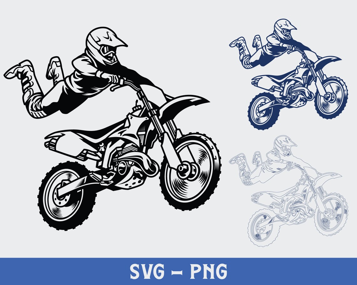 Motorcross Svg Digital Download Motorcycle Svg Dirtbike - Etsy
