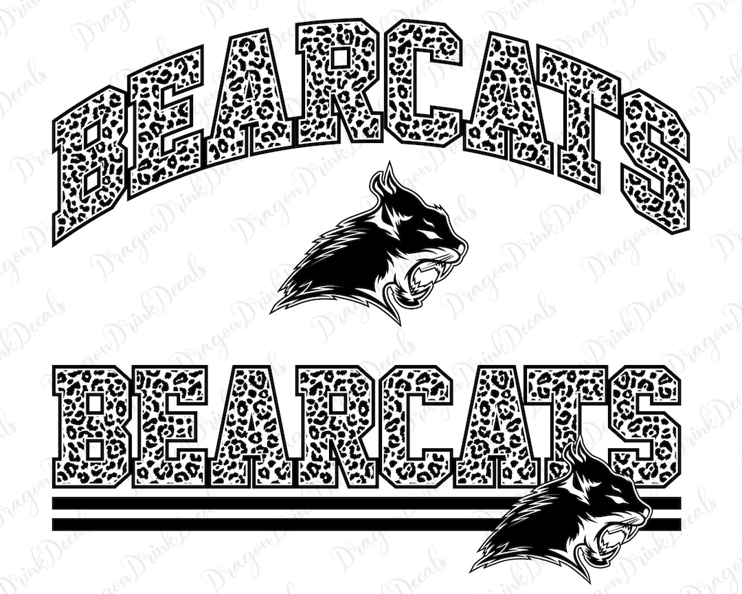 Bearcats Svg, Bearcats Leopard Mascot Svg, Mascot Sublimation, Digital ...