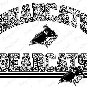 Bearcats Svg, Bearcats Leopard Mascot Svg, Mascot Sublimation, Digital ...