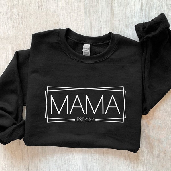 Mom Est Svg - Etsy