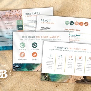 Beach Canva Font Pairing Guide | Luxury Canva Font Guide | Canva Font ...
