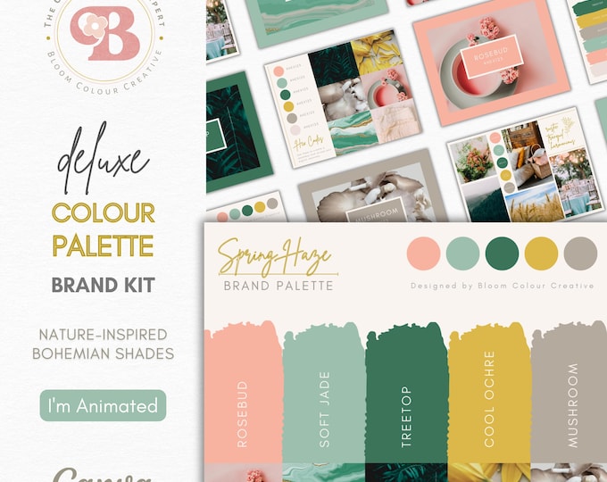 Lavendel-Markenfarbpalette: Deluxe Canva Color Codes (Digitaler ...