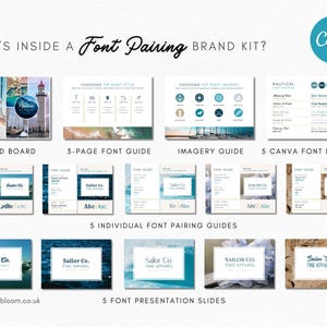 Nautical Canva Font Pairing Guide | Luxury Canva Font Guide | Canva ...