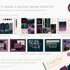 Fairy Tale Color Palette With Fonts | Canva Brand Palette + CMYK, RGB ...