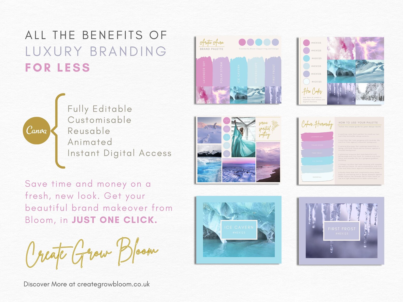 Luxury Color Palette | Brand Color Palette With Hex Codes | Premium ...