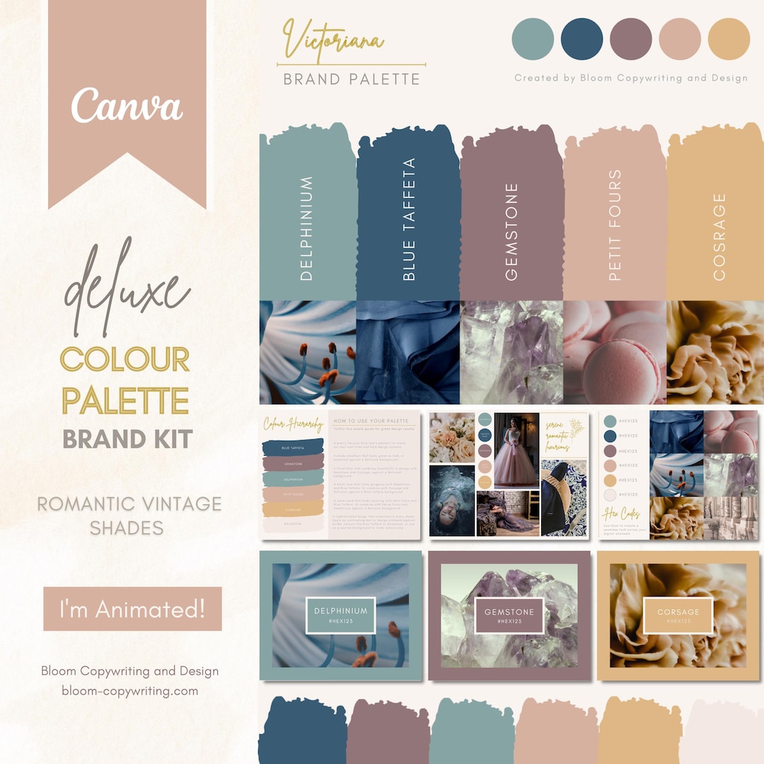 Luxury Color Palette Canva Color Palette With Hex Codes Premium ...