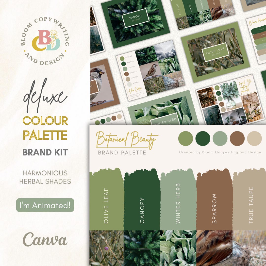 Luxury Color Palette Canva Color Palette with Hex Codes Premium ...