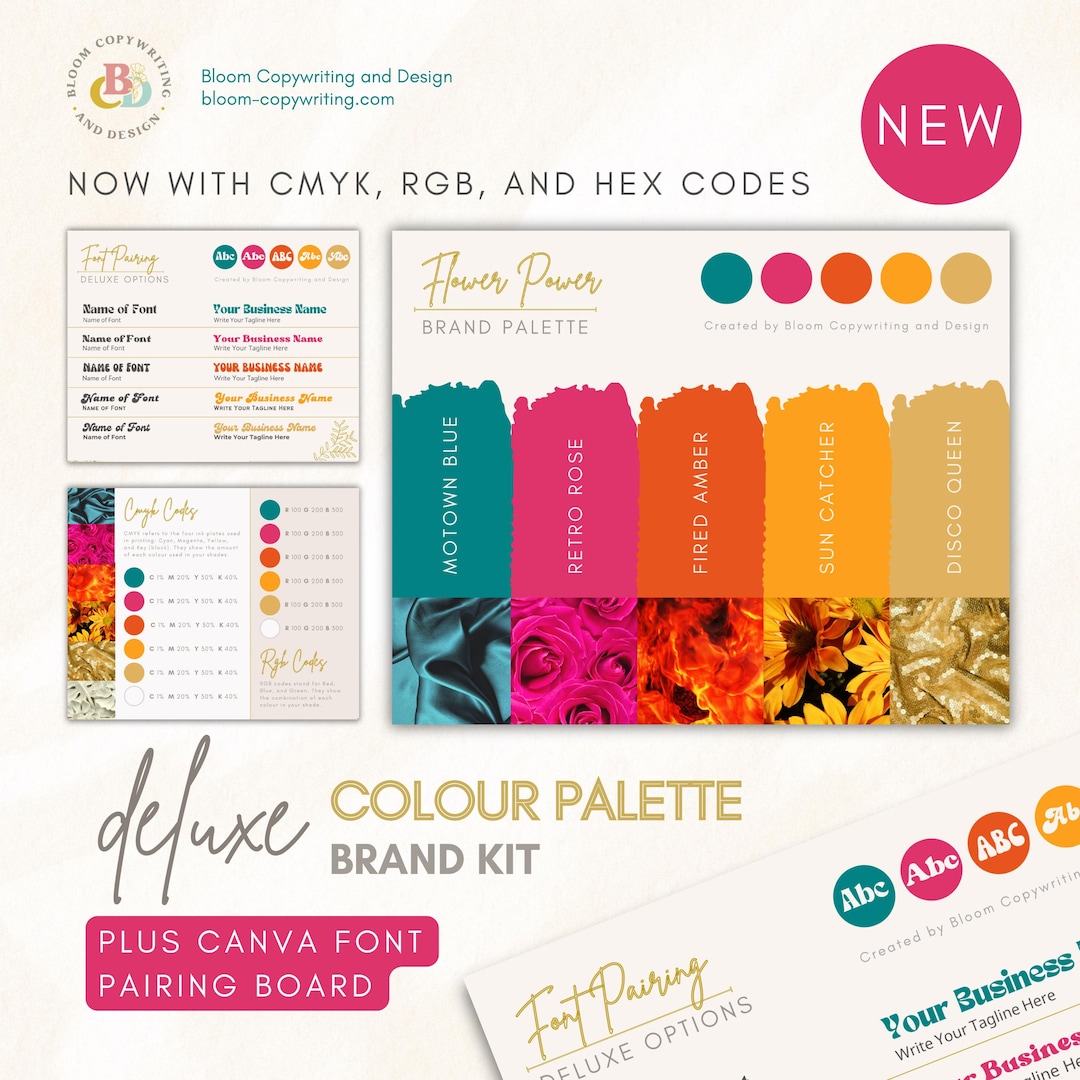 Luxury Color Palette Canva Color Palette With RGB, CMYK & Hex Codes ...