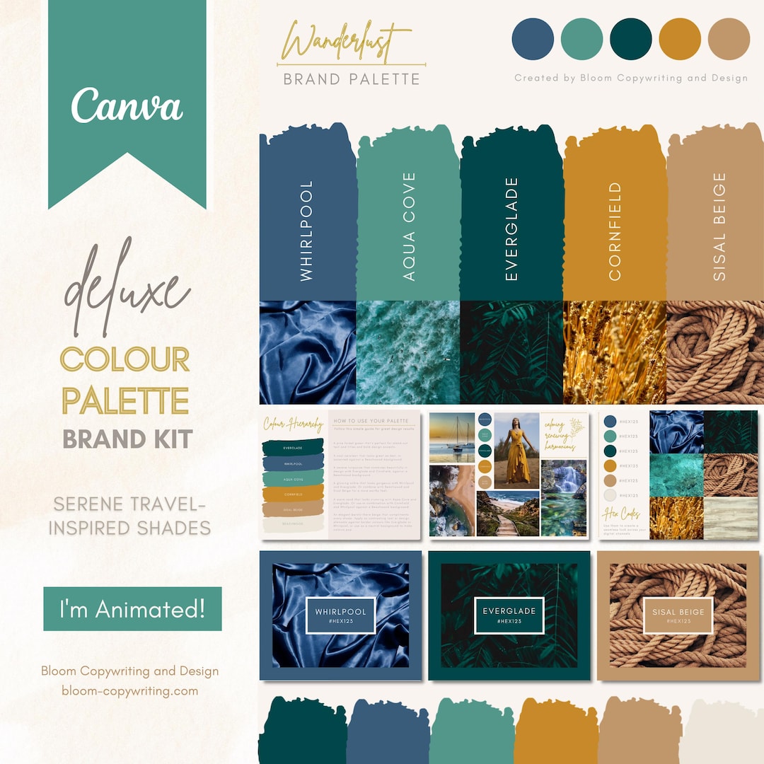Luxury Color Palette Canva Color Palette With Hex Codes Premium ...