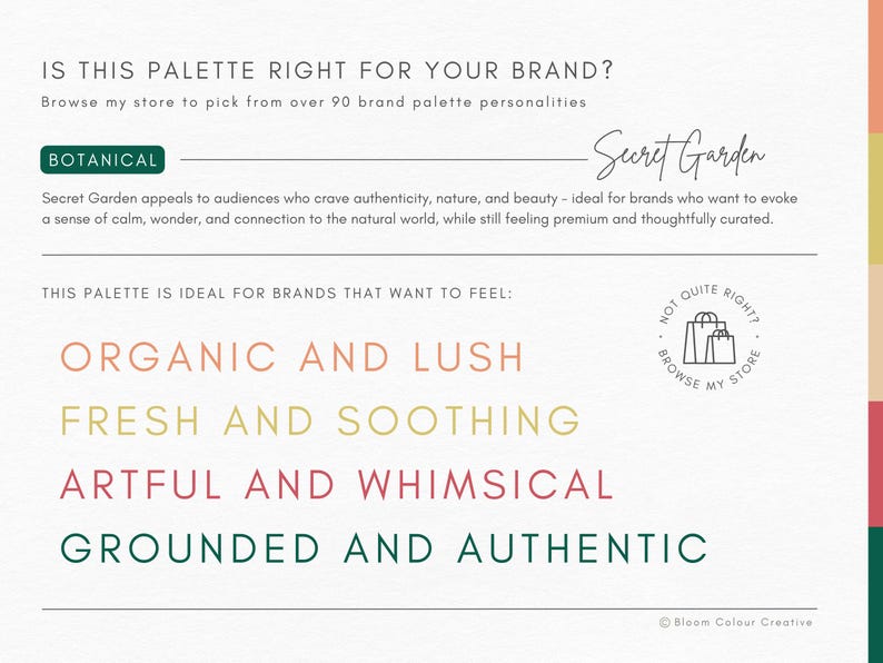 Botanical Brand Colour Palette for Canva – Secret Garden Floral ...