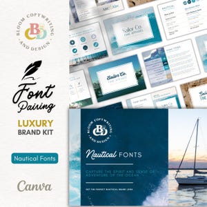 Nautical Canva Font Pairing Guide | Luxury Canva Font Guide | Canva ...