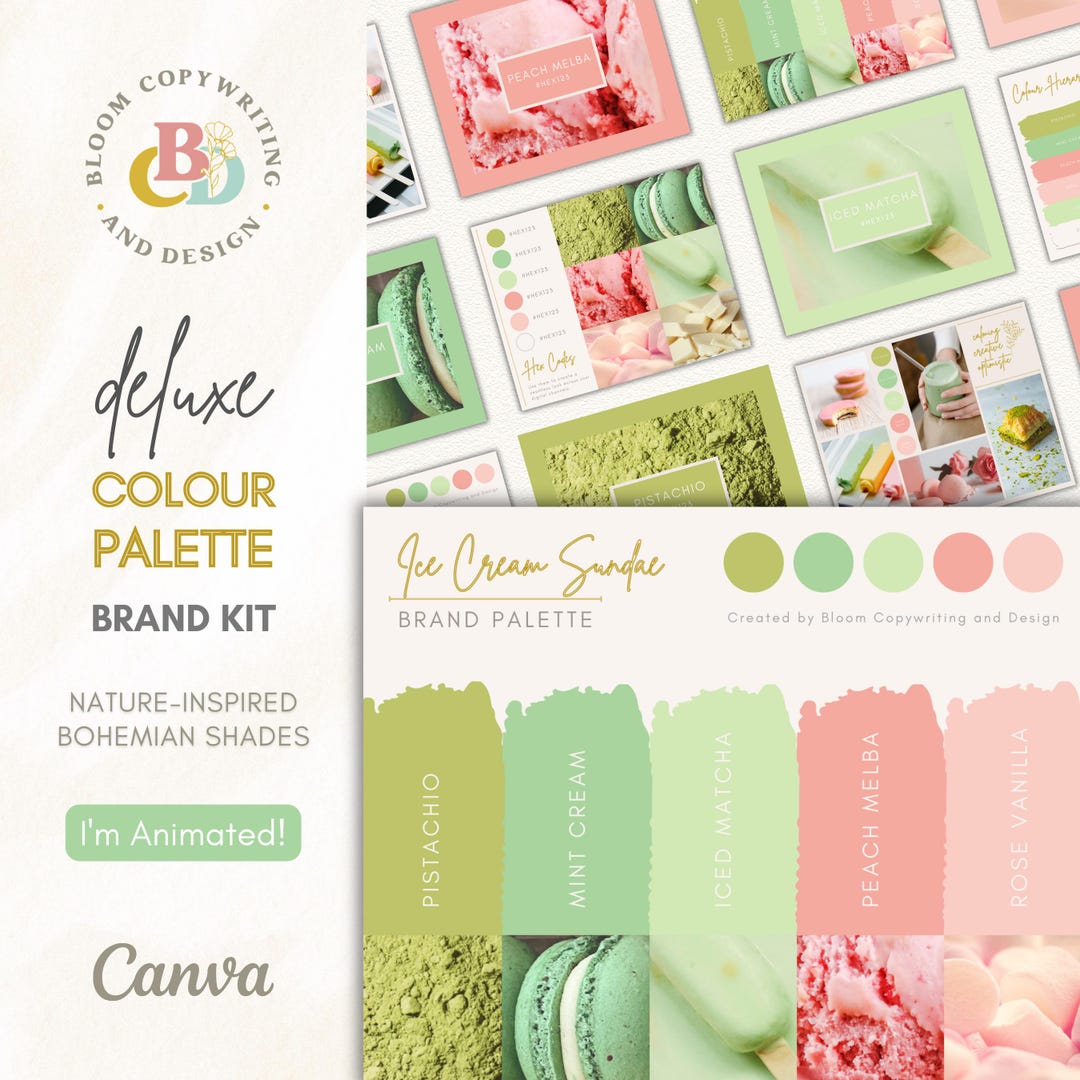 Luxury Color Palette Canva Color Palette With Hex Codes Premium ...